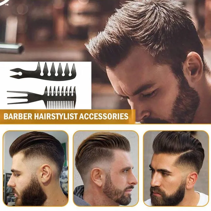 Creative Men's Retro Back Head Shape Artifact Texture Right Comb ...