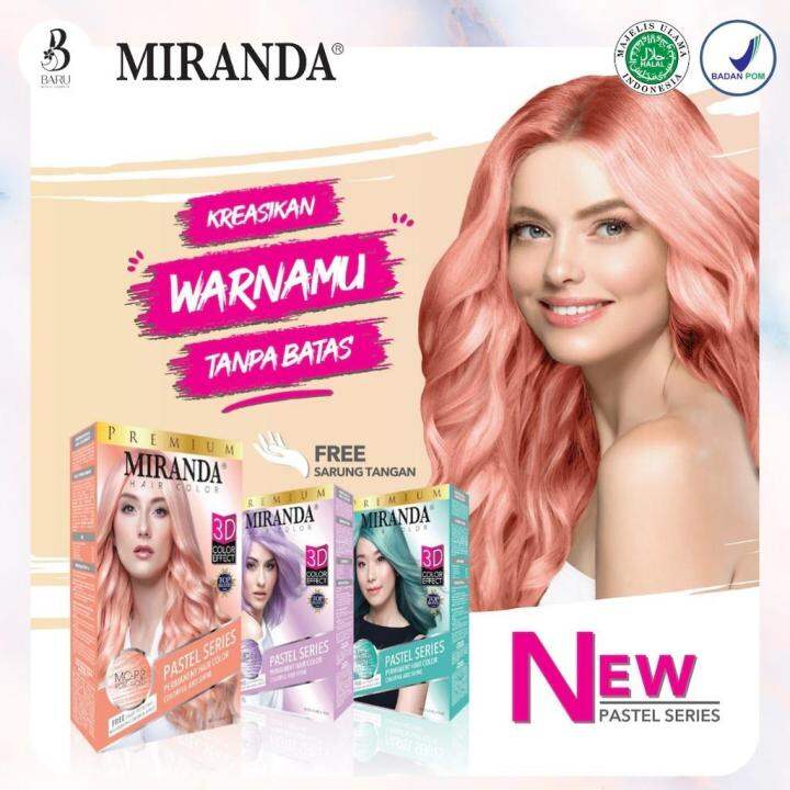 MIRANDA HAIR COLOR PASTEL SERIES | Pewarna Rambut | Warna Pastel ...