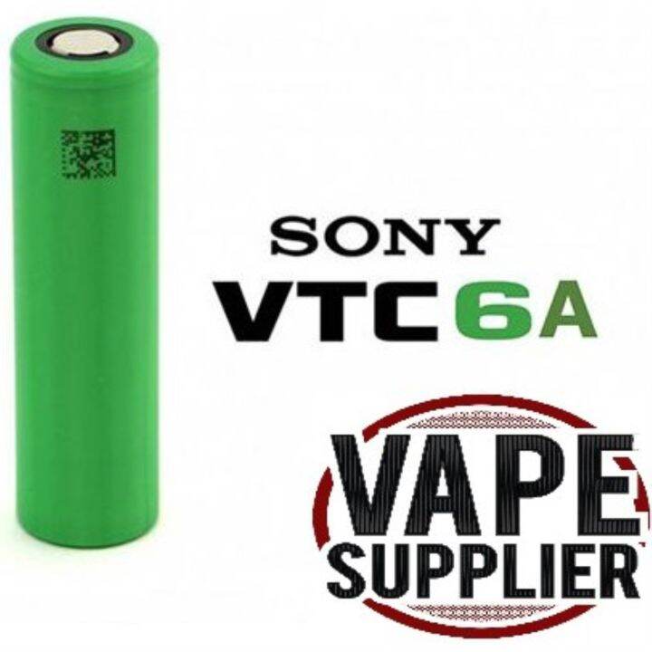 VAPE LEGIT/AUTHENTIC Sony VTC6A 18650 3000mAh 20A Battery SONY VTC ...