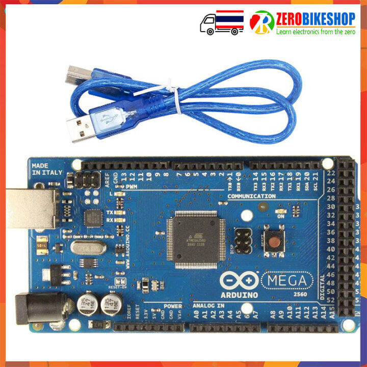 บอร์ด MEGA2560 MEGA 2560 R3 ATmega2560-16AU 100% compatible with Arduino พร้อมสาย USB 1 ชุด by ...