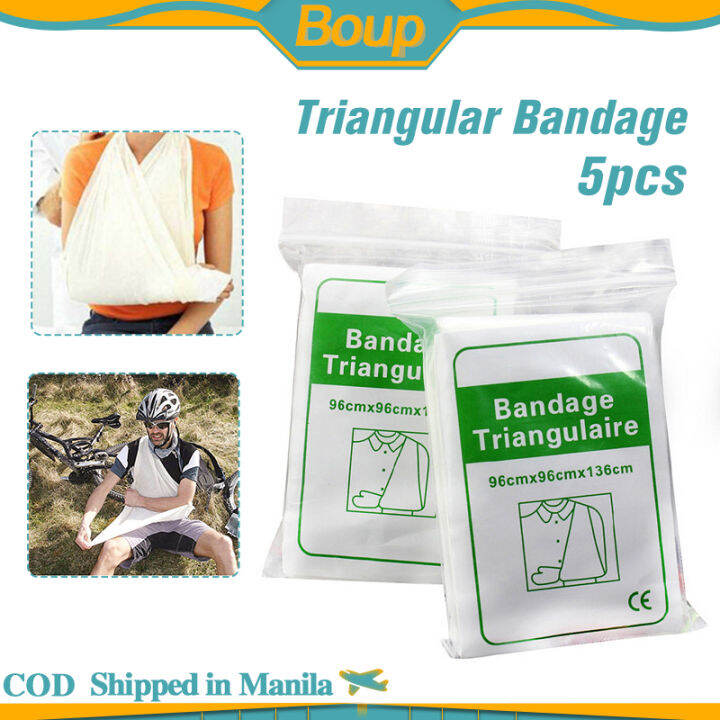 5Pcs Triangular Bandage White Triangular First Aid Kit Wrap Bandage ...