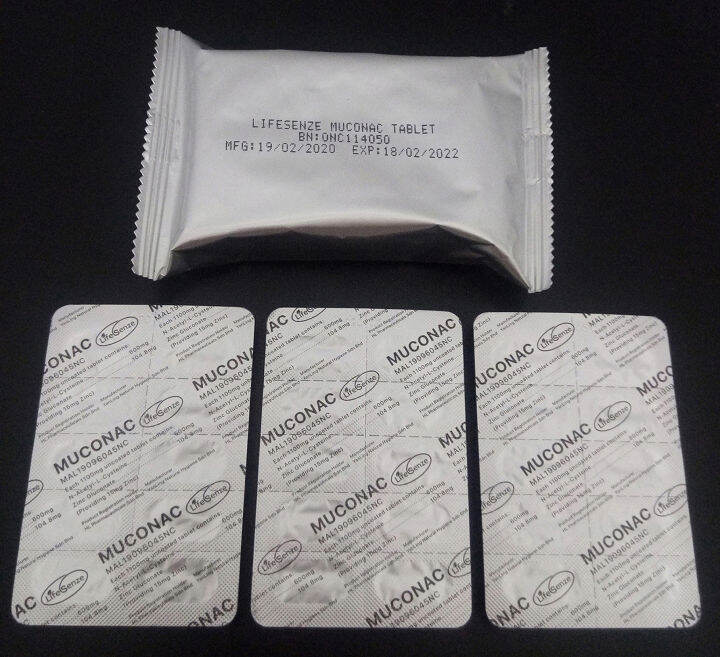LifeSenze Muconac Tablet 1100mg 30pcs, 1 Pouch, 3 Blisters - Remove ...