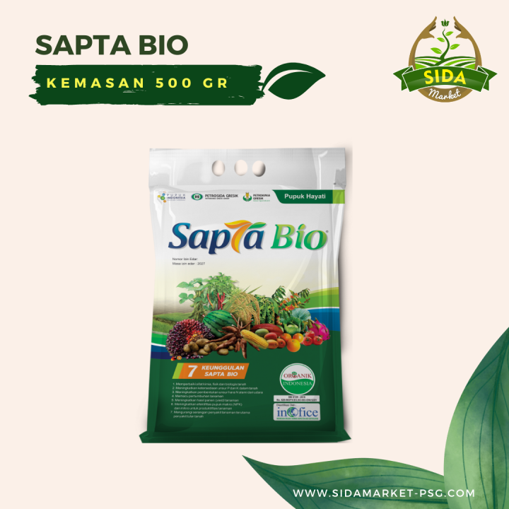Pupuk Hayati Organik Booster Tanah & Tanaman - Sapta Bio kms 500 gr ...