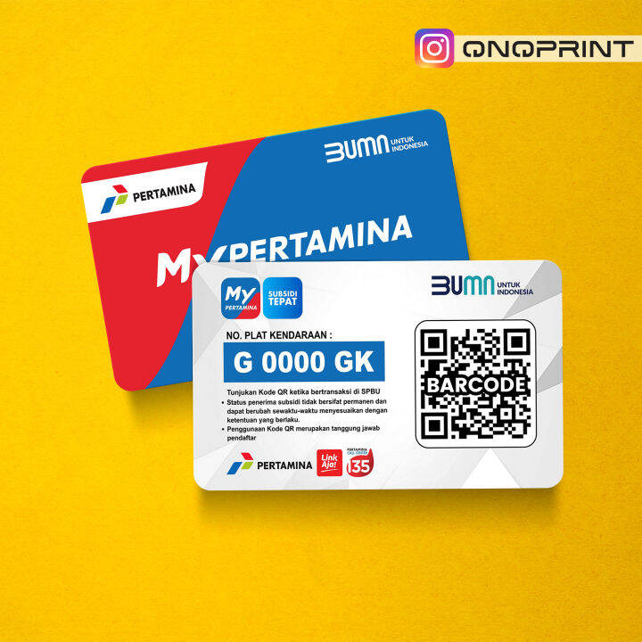 Jasa Cetak Kartu MyPertamina | Lazada Indonesia