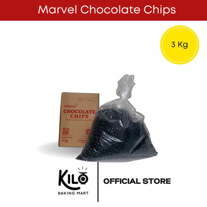 SCANDIA MARVEL CHOCO CHIPS SLICES - COKELAT MARVEL CHIPS 3KG | Lazada ...