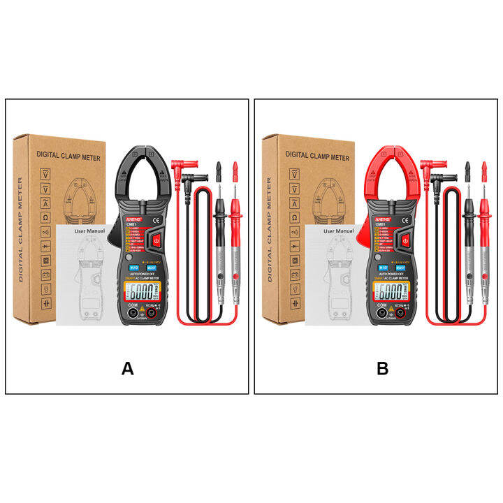 ANENG Ac/dc มัลติมิเตอร์แบบดิจิทัลแรงดันไฟฟ้าตามหลักสรีรศาสตร์ตัววัด ...