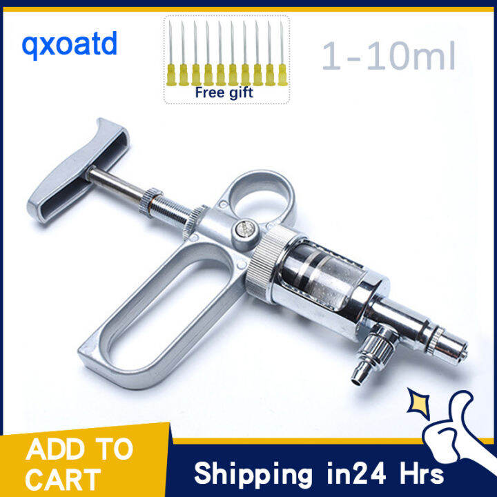10ML Automatic Veterinary Continuous injector Animal Injection ...