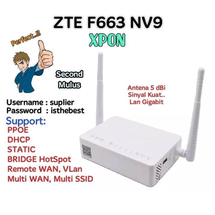 Modem XPon ZTE F663 NV9 Second/Bekas | Lazada Indonesia