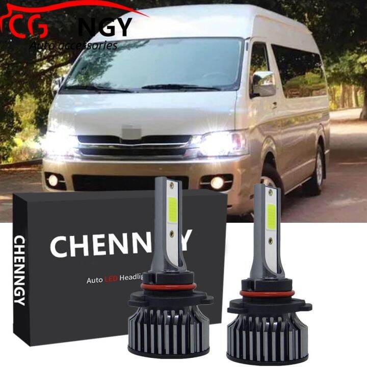 For Toyota Hiace (year 2005 - 2019) Front LED Headlight Bulbs 6000K 12V ...