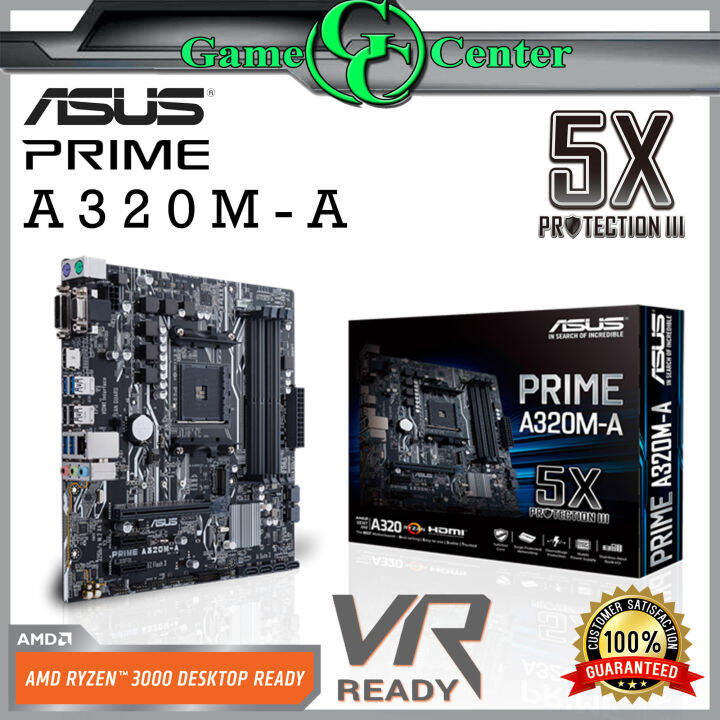 ASUS PRIME A320M-A AMD A320 Chipset AMD Ryzen 3000 Desktop Ready 5X ...