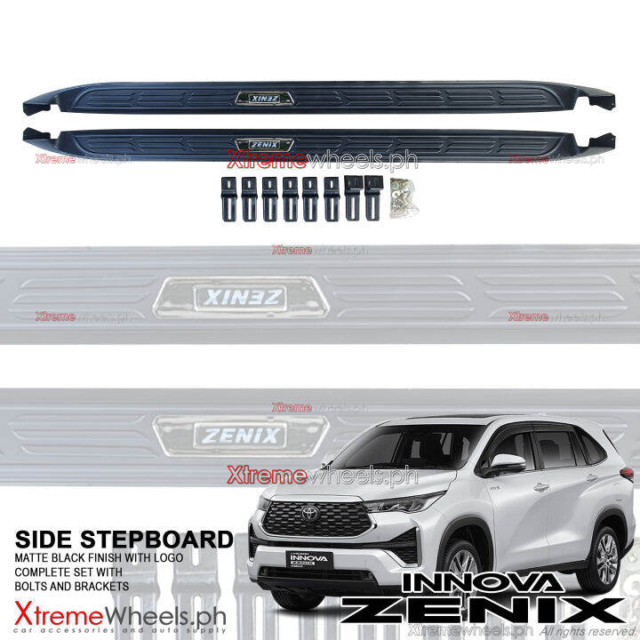 Toyota Zenix 2023-2024 Black OEM Stepboard / Step Board Heavy Duty ...