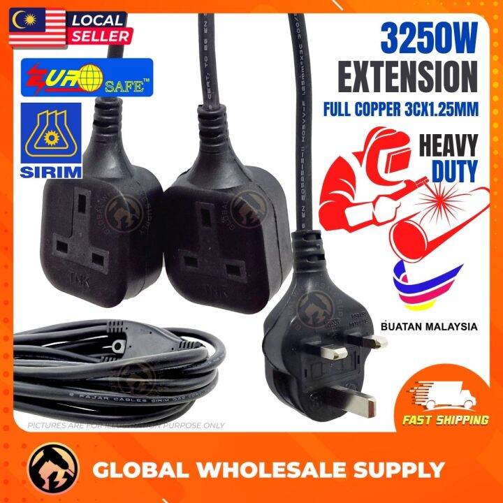 HEAVY DUTY 5M Extention Power Socket Extension Extension Socket Welding ...