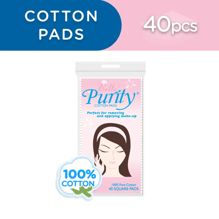 Belle Purity Cotton Pads 40 pcs x 1 pack | Lazada PH