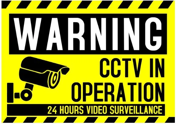 Cctv Signs To Print