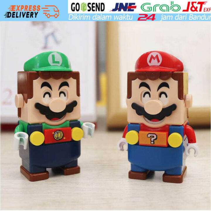 Super Mario Luigi Mainan Balok Bangunan minifigure Model Untuk Edukasi ...