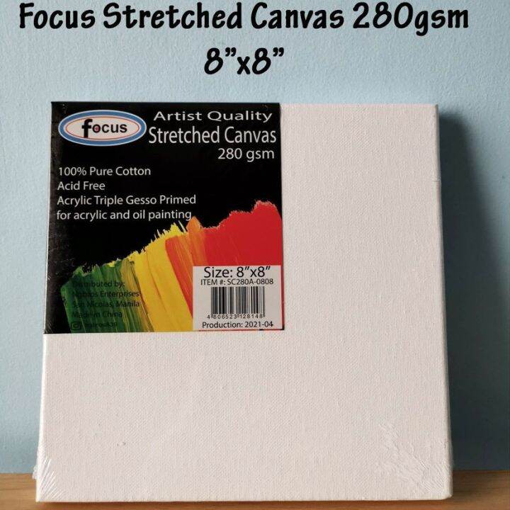 [8x8 Inches] Focus Stretched Canvas (280gsm) | Lazada PH