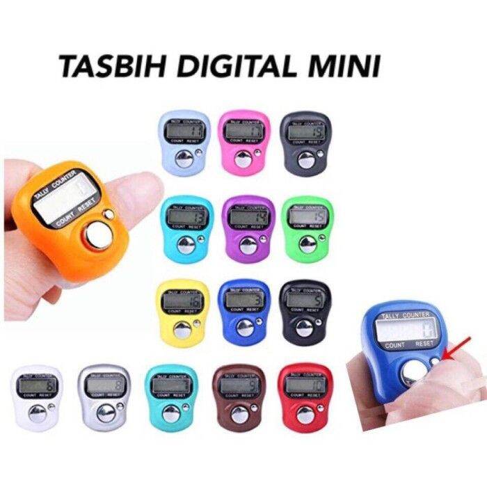 Tasbih Digital Alat Hitung Digital Led Tasbih Jari Counter Tally Tasbe ...