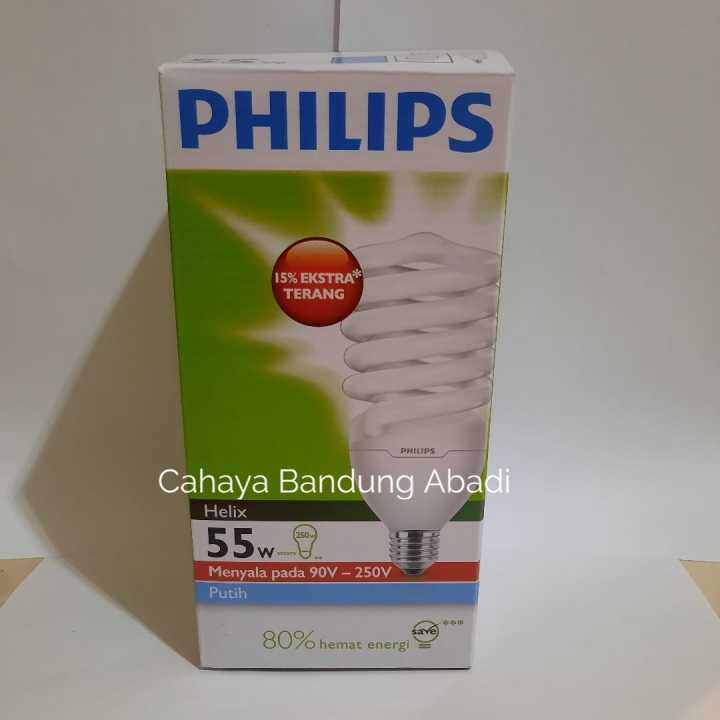 Lampu Philips Helix 55 Watt Putih Cool Daylight 6500K | Lazada Indonesia