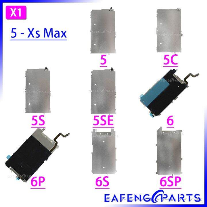 จอแสดงผลแผ่นหลังป้องกันแป้นหูช้างสำหรับไอโฟน5S 5c 6S 7 8 Plus Xs Max Xr หน้าจอ Lcd กลับโลหะแผ่น ...