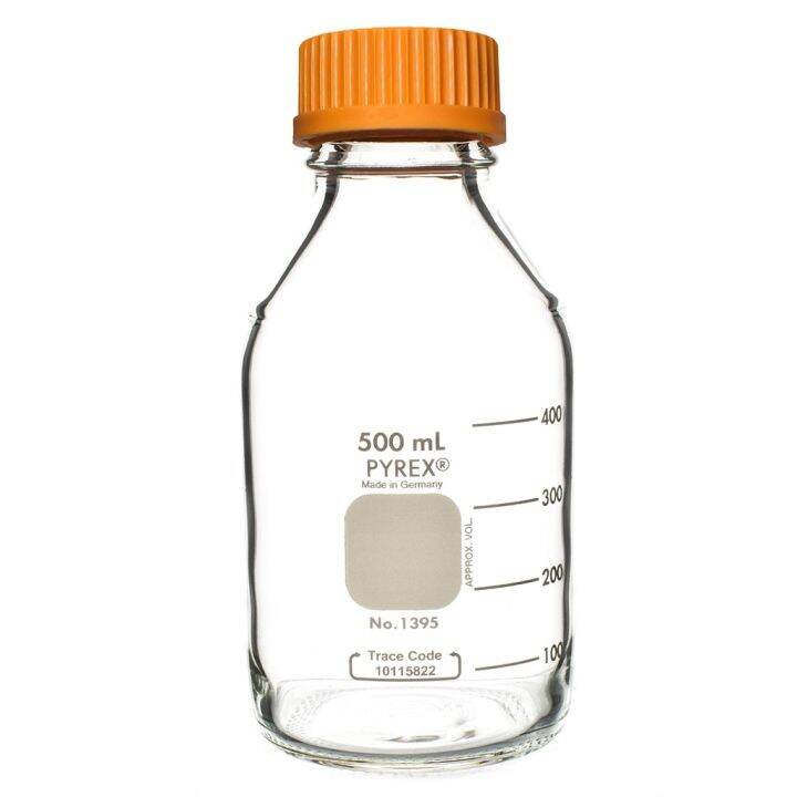 500mL PYREX Reagent Bottle Media Bottle Glass Made in Germany | Lazada PH