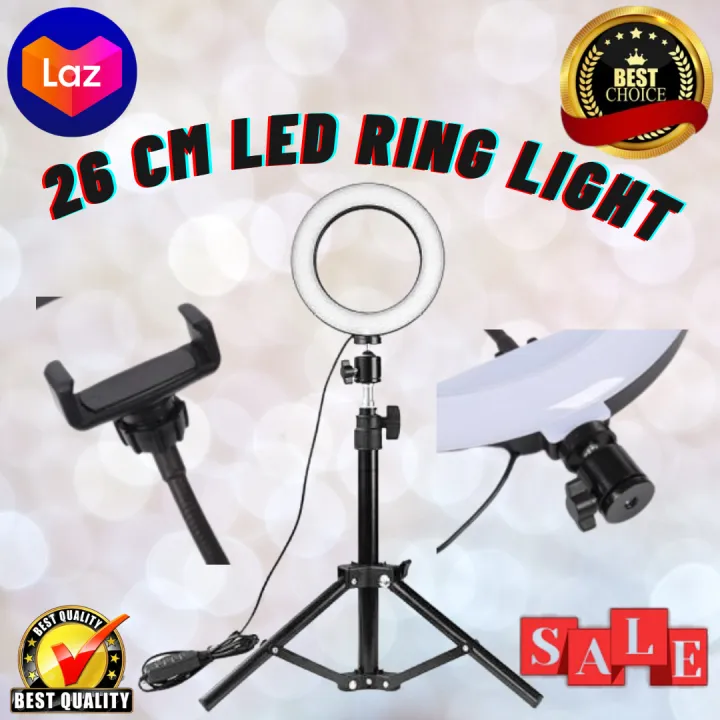26 CM LED RING LIGHT SET WITH STAND | LED Ring Light 10" with Tripod ...