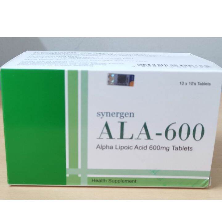 ALA-600 Alpha Lipoic Acid 600 mg 1x10's (Multivitamins) | Lazada