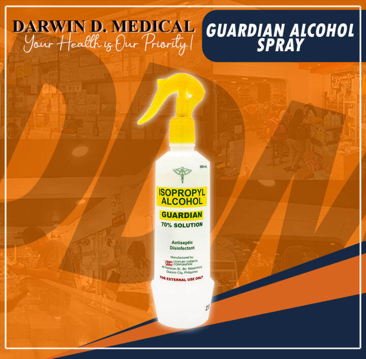 70% ISOPROPYL ALCOHOL WITH SPRAY 500ML GUARDIAN | Lazada PH