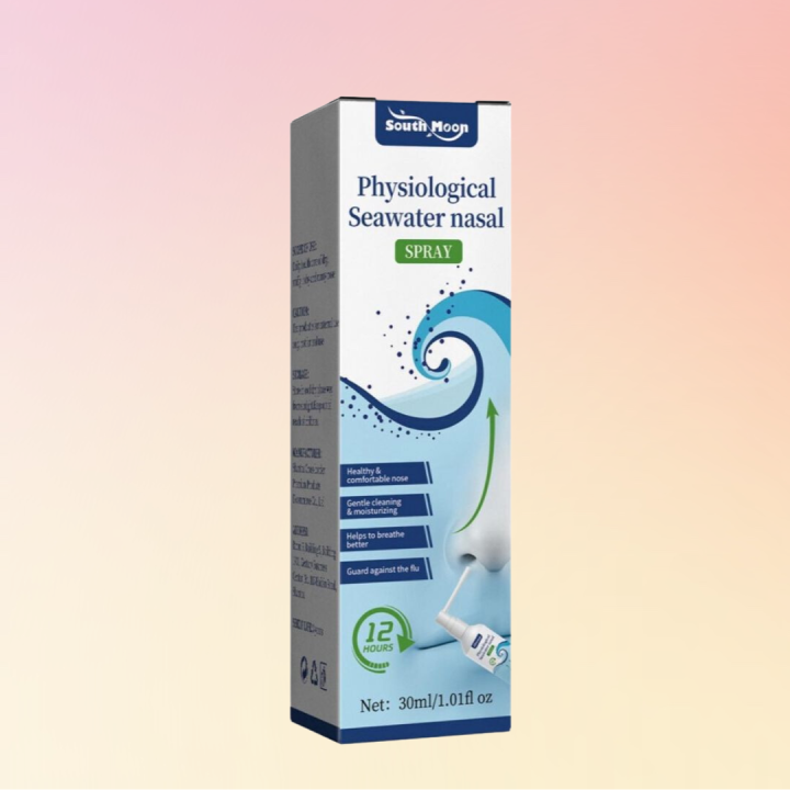 South Moon Physiological Seawater Nasal Spray Gentle Cleaning Help to ...