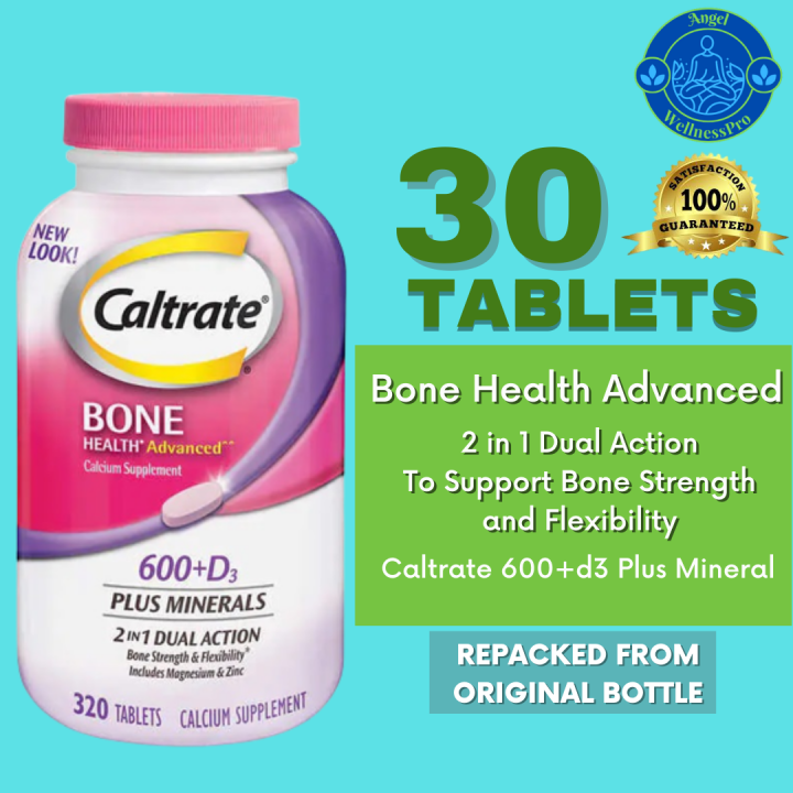 Caltrate Bone Health Advanced 600+D3 Plus Minerals- 30 Tablets ...