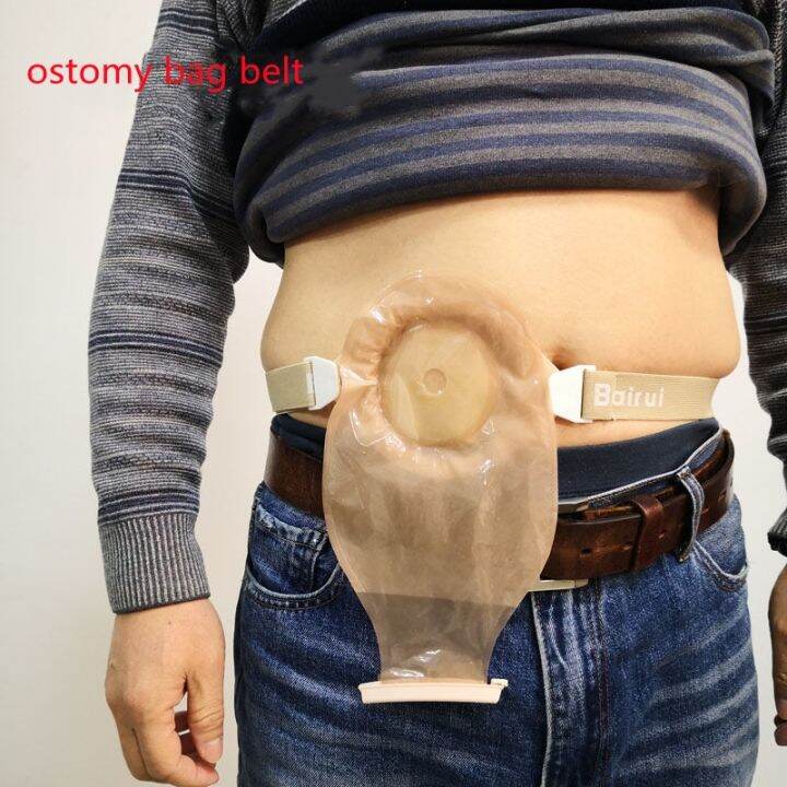 One Piece Ostomy Bags Belt Prevent Leakage Stoma Care Assistance