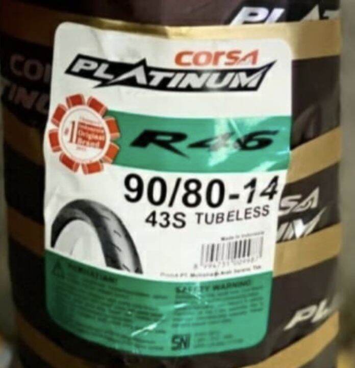 Ban Corsa R46 90/80 Ring 14 Soft Compound, Tubeless | Lazada Indonesia