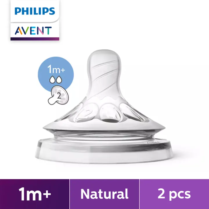 Philips AVENT 1m+ Natural Slow Flow Nipples, 2-pack | Lazada PH
