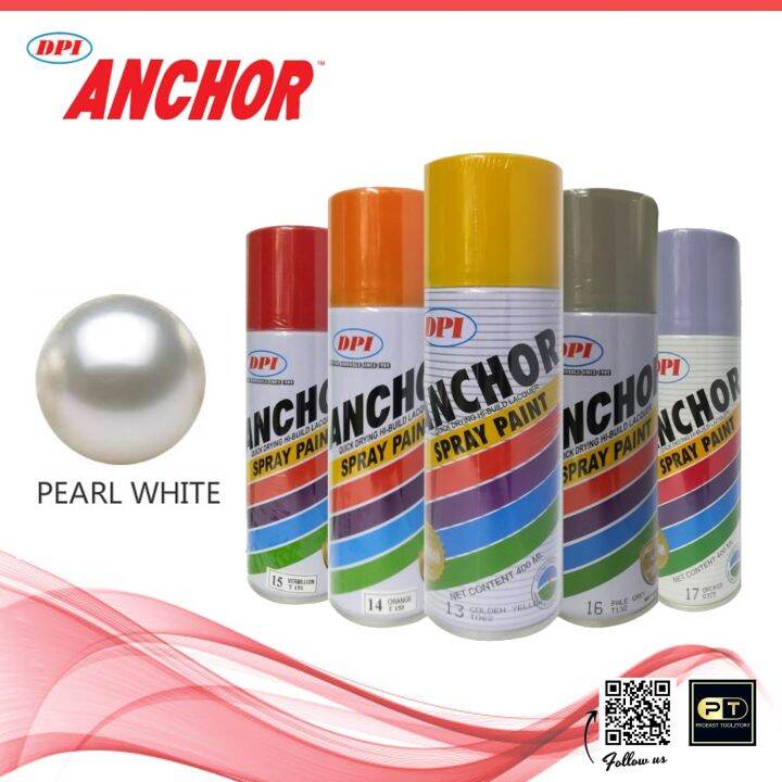 Anchor Aerosol spray paint 400ml 69# Pearl White | Lazada