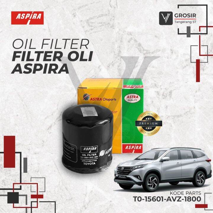 FILTER OLI RUSH TERIOS ASPIRA TO-15601-AVZ OIL FILTER | Lazada Indonesia