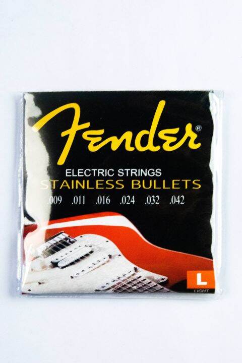 Fender Electric Guitar String Set 6pcs Stainless Bullet ( Walang Free ...