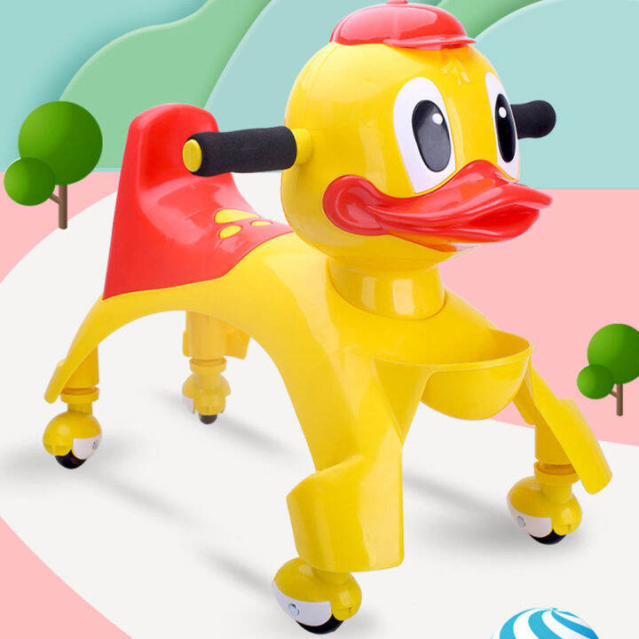 FASHION BABY DONALD DUCK BALANCE BIKE RIDE ON FOR KIDS (RED , BLUE , PINK) | Lazada PH