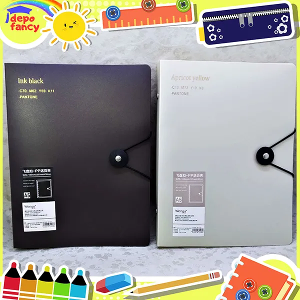 Map Binder A5 + Tali 20H-3 20 Ring Besi TANPA ISI / Binder Note 4 Warna ...