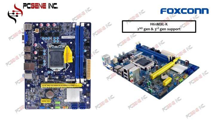 Socket 1155 D3 OB Motherboard FOXCONN H61MXL-K (Preloved) (With ...