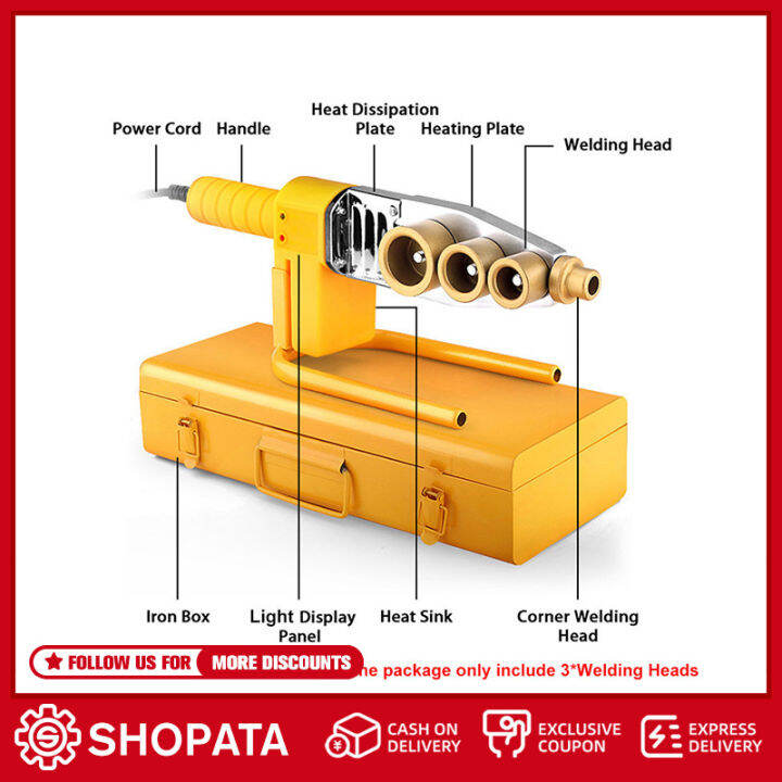 Shopata PPR Heater / Fusion Machine With Mould Size 20, 25, 32mm PVC ...