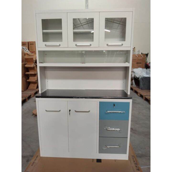 Buffet Lemari Dapur Rak Piring Plat Besi Free Ongkir Palembang | Lazada ...