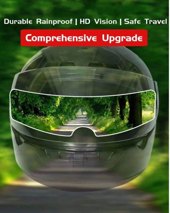 Universal Helmet Anti-Fog Anti Rain Patch Film Clear Motorcycle Helmet ...