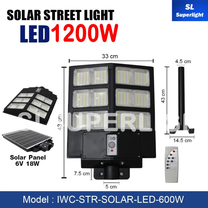 ไฟถนนโซล่าเซลล์ 2800W - 1200W รุ่น Twin-X มุมกระจายแสง 160 องศา โคม ...