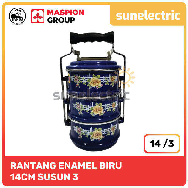 Maspion ENA Rantang Enamel Food Carrier Catering / Lunch Box Tempat ...