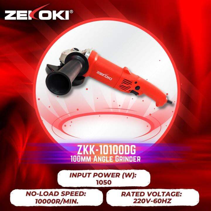 ZEKOKI Angle Grinder 100mm ZKK-10100DG | Lazada PH