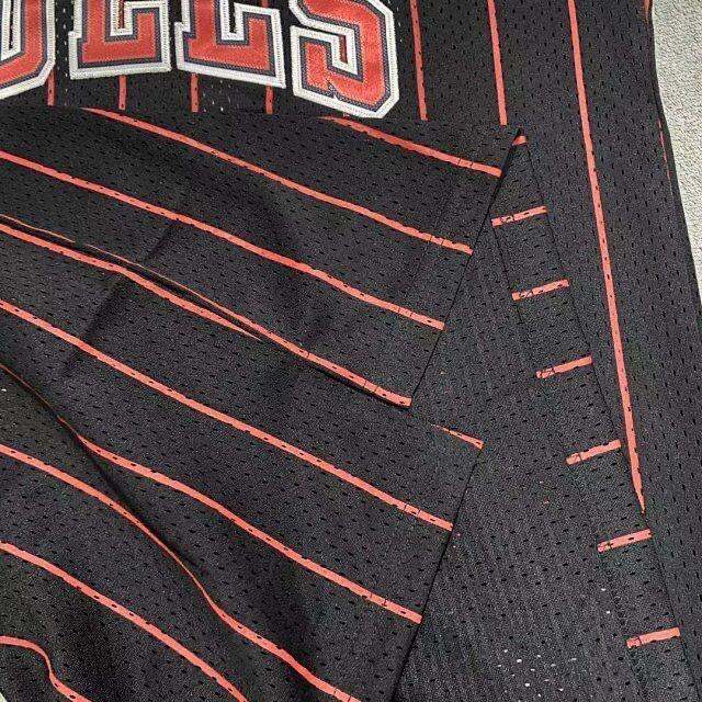 【Feb】 Blade rodman jersey number 91 bulls black red stripe embroidery ...
