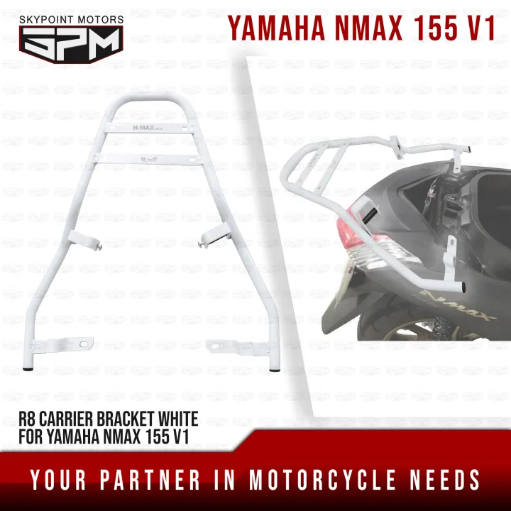Yamaha NMAX Rear Bracket White 4 Holes Carrier Tail Rack heavy Duty ...