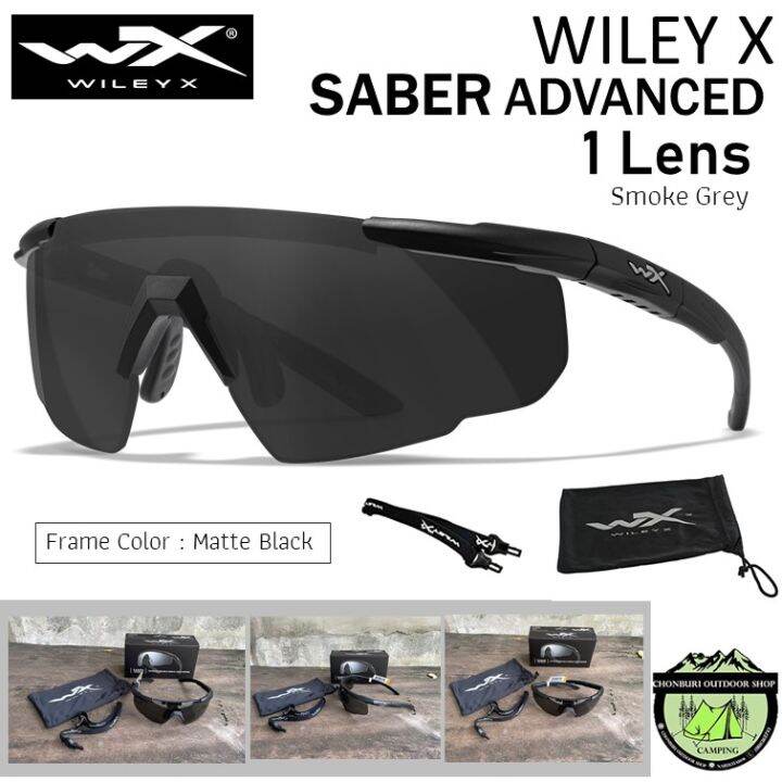 Wiley-X SABER ADVANCED {1 Lens} Smoke Grey #Frame Matte Black {302 ...