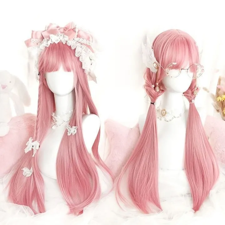 Wig female full head su see long hair simulation hair cos can plunge ...