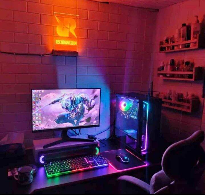 PC GAMING DESIGN FULSET INTEL I7 RAM 8GB HDD 500GB MONITOR 19 INCH ...