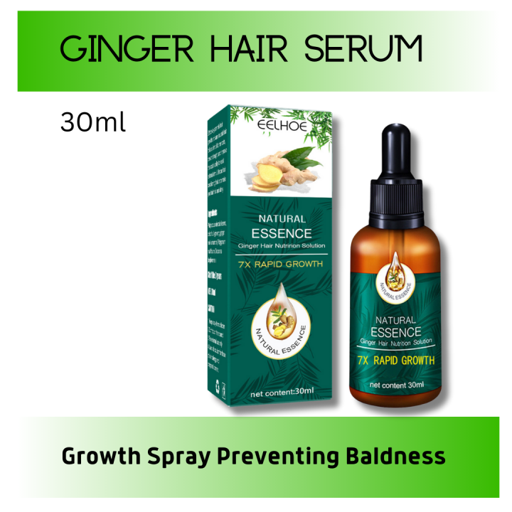 Anti-Hair Loss Serum Moisturizes Hair Roots Eelhoe Ginger Hair Growth ...